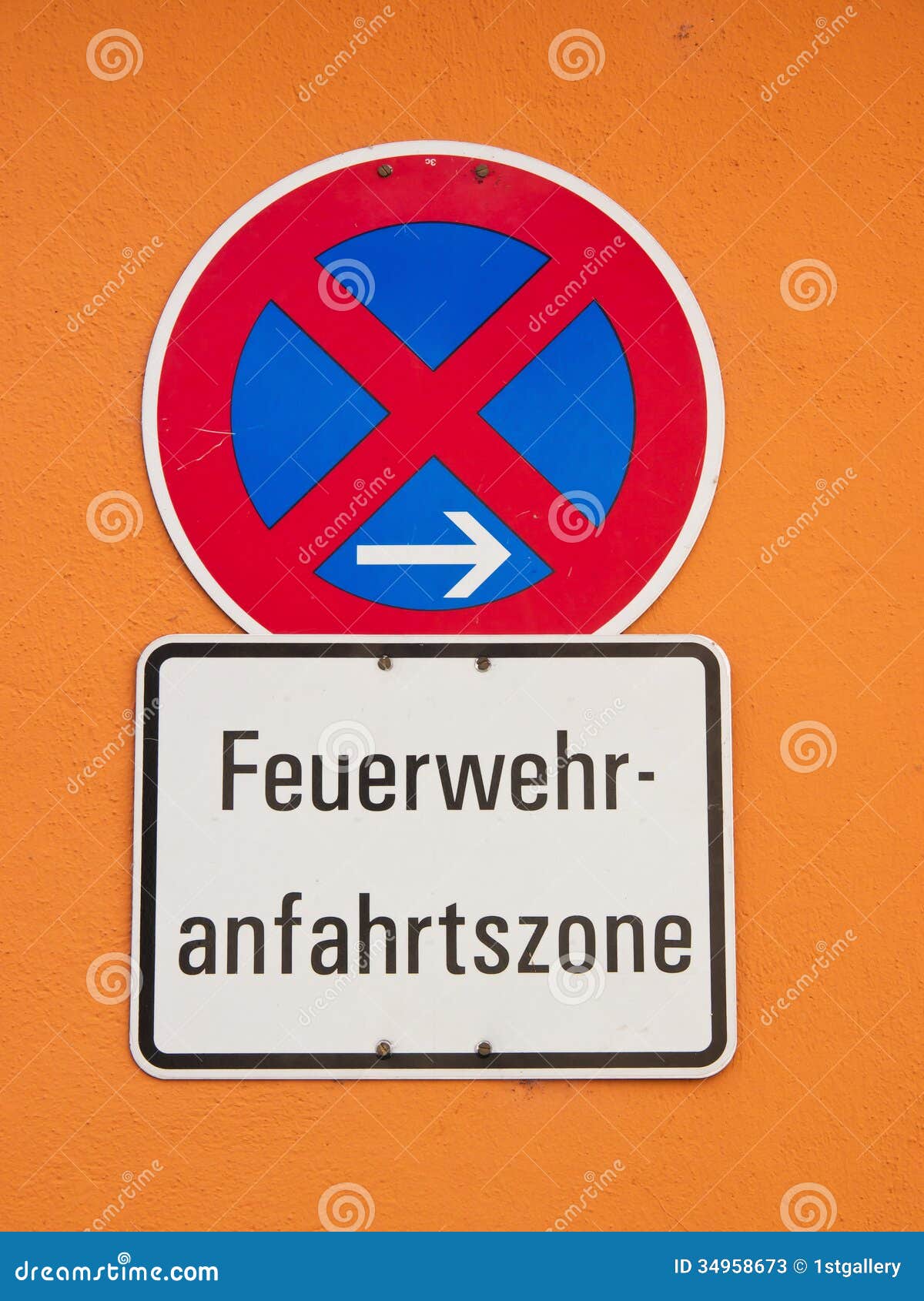 Fire Driveway Sign Stock Image | CartoonDealer.com #38637073