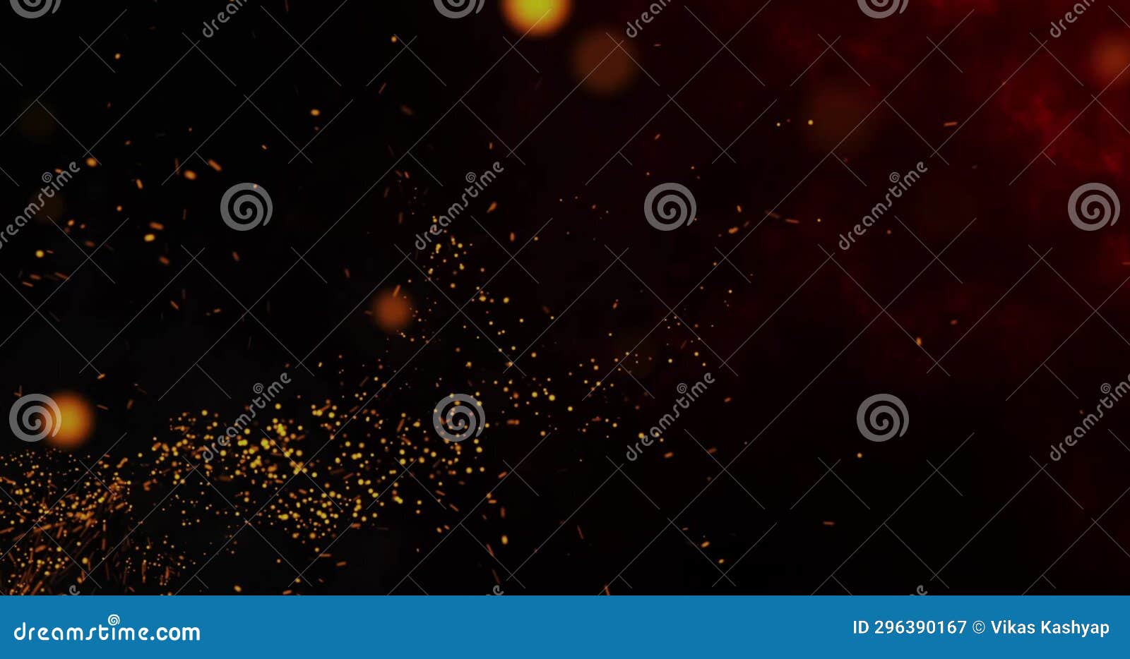 Fire or Dust on Black Background. Sparks on Black Background Stock ...