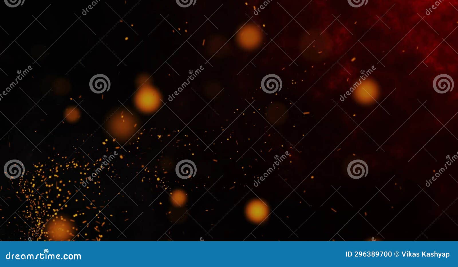 Fire or Dust on Black Background. Sparks on Black Background Stock ...