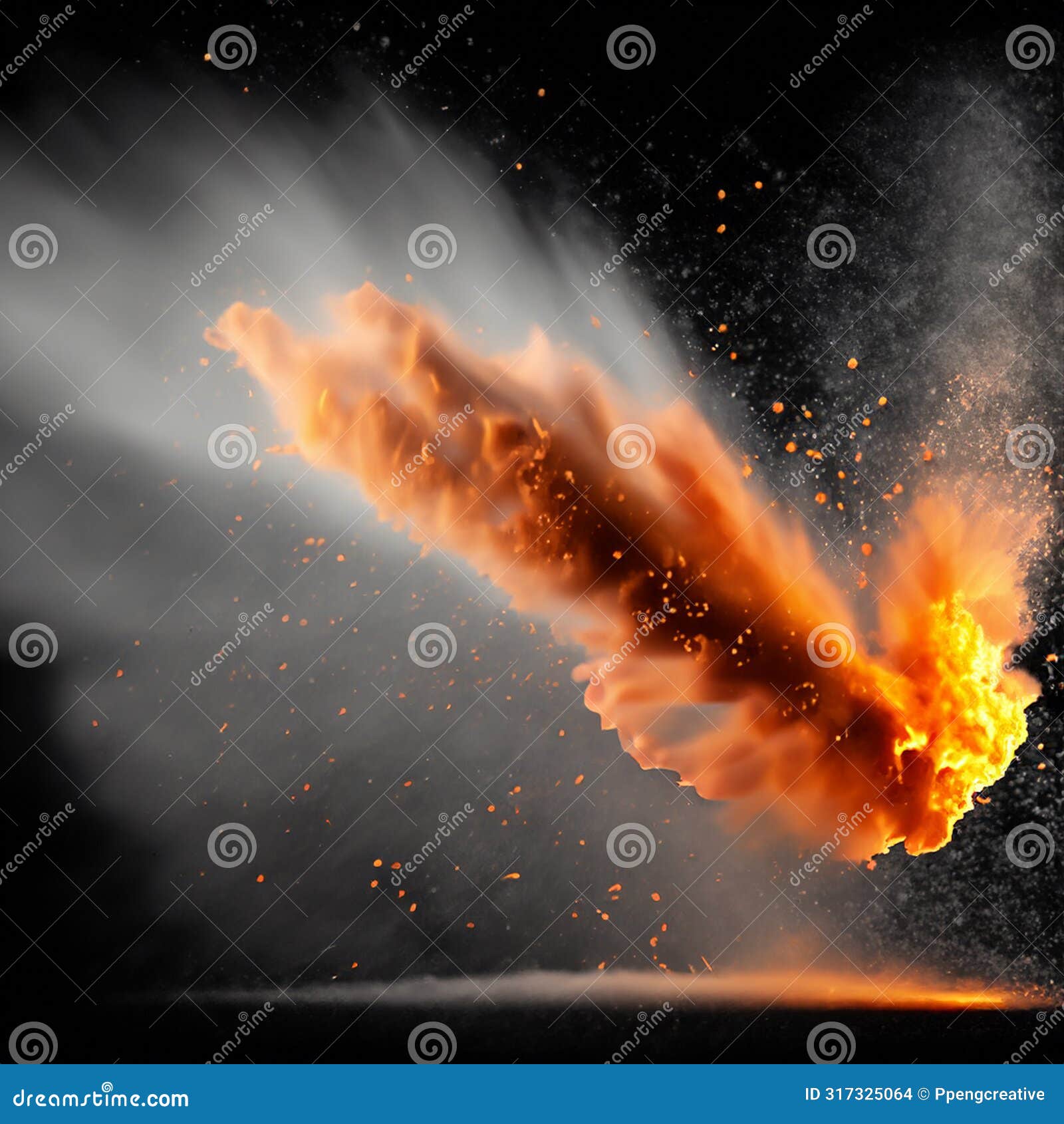 Fiery Exploding Burst Background Stock Photography | CartoonDealer.com #48458570