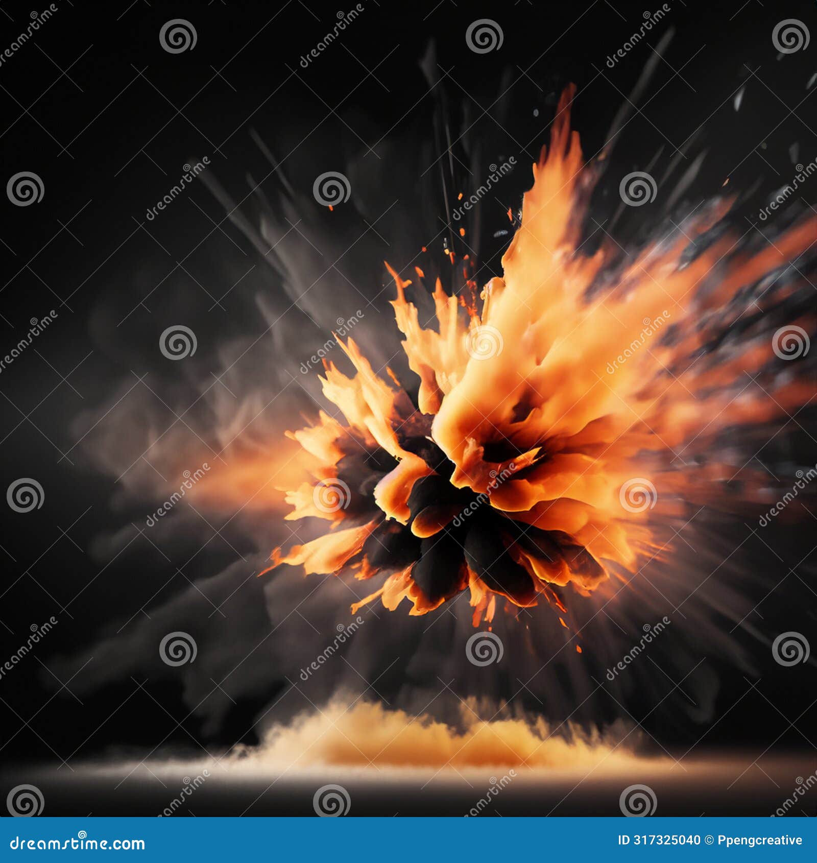 Fiery Exploding Burst Background Stock Photography | CartoonDealer.com ...