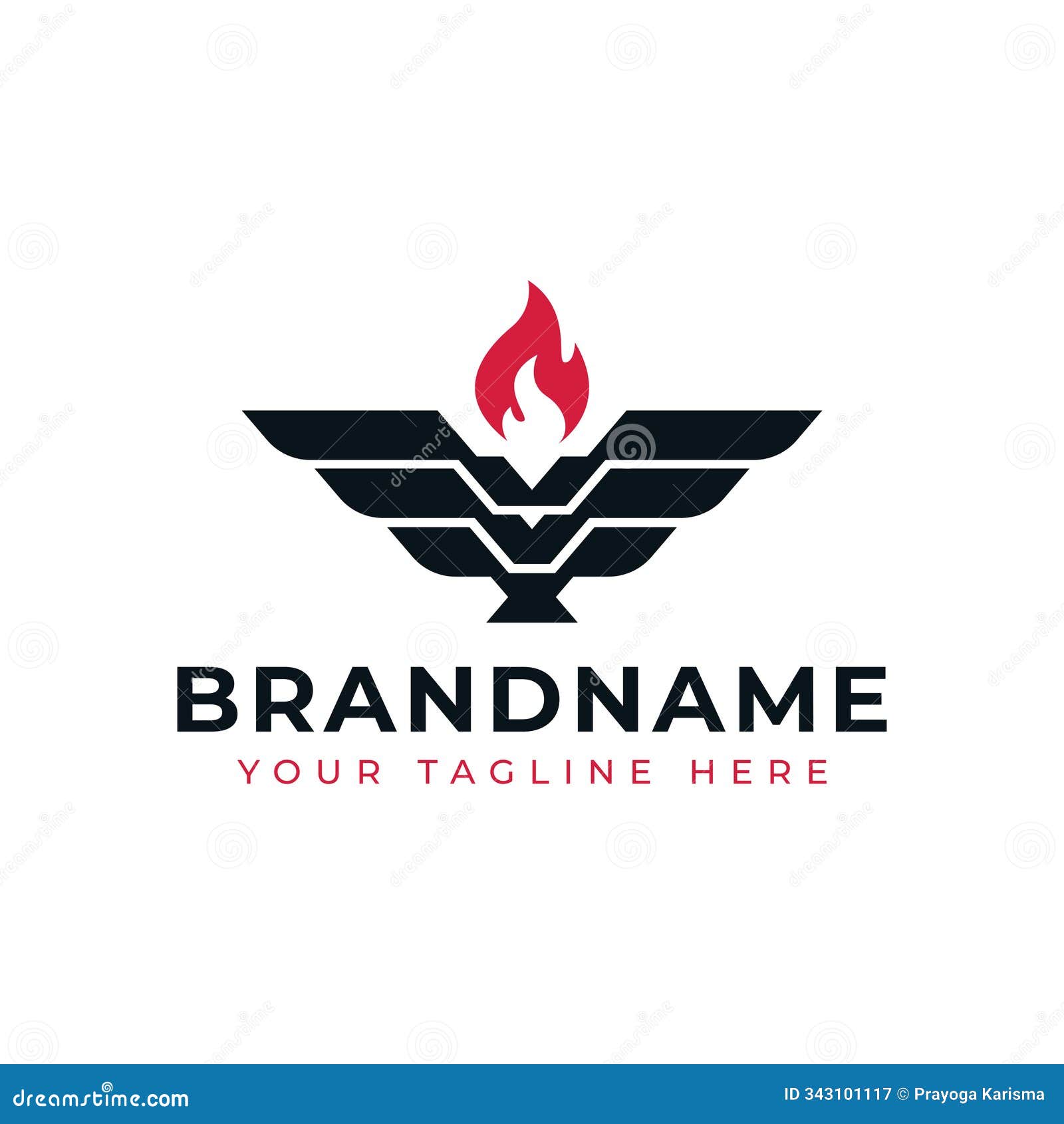 Fire Eagle Logo, Symbolizing Power, Courage, and Unstoppable Energy ...