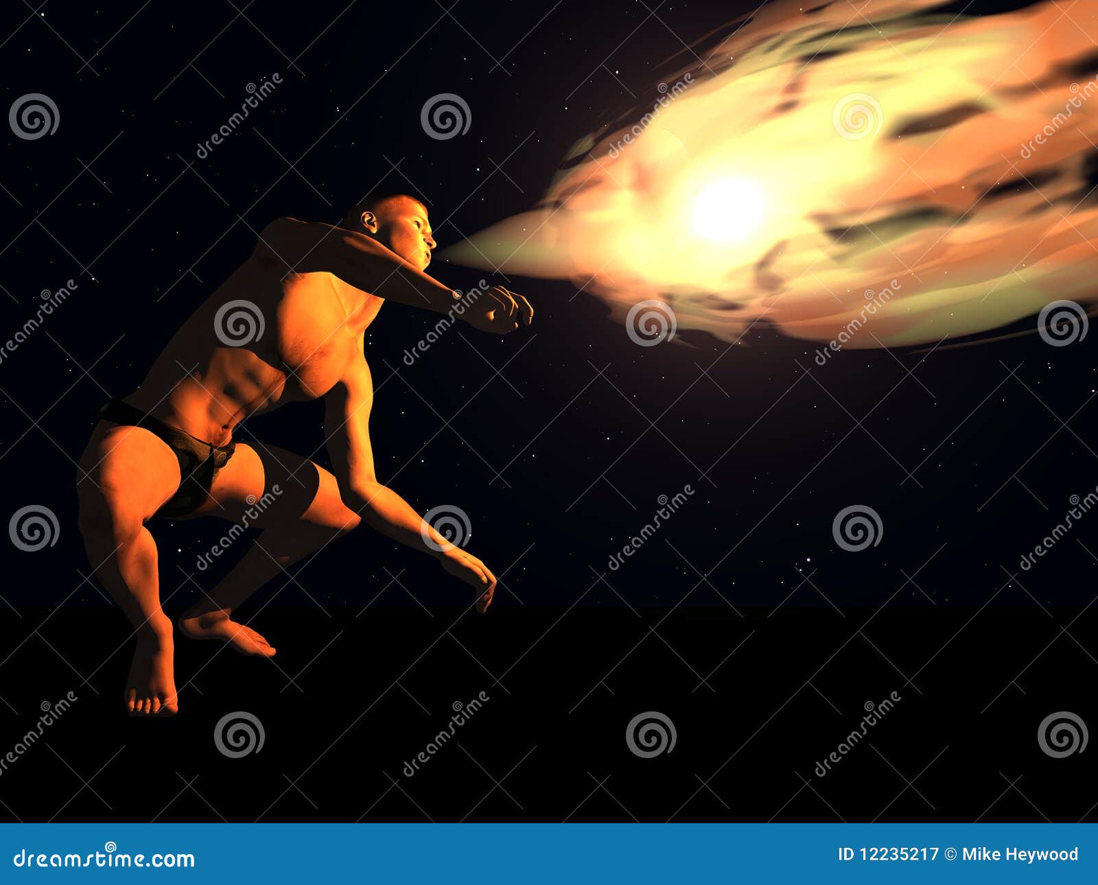 Fire Eater stock illustration. Illustration of drama - 12235217