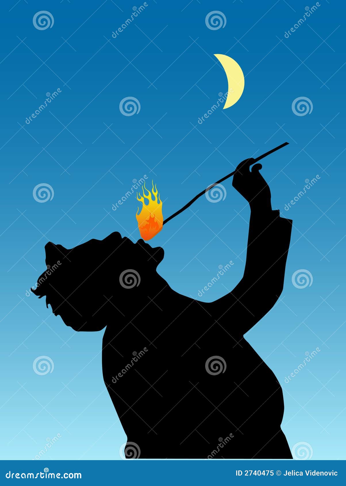 Fire eater stock illustration. Illustration of person - 2740475