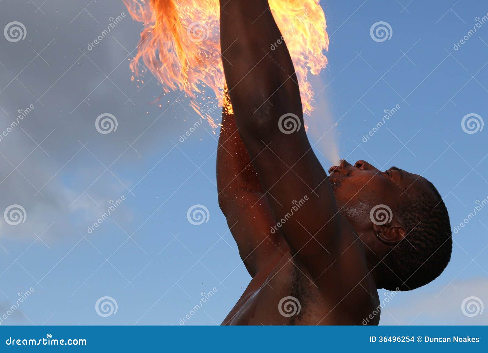 Fire Eater at the Circus stock photo. Image of fireeater - 36496254