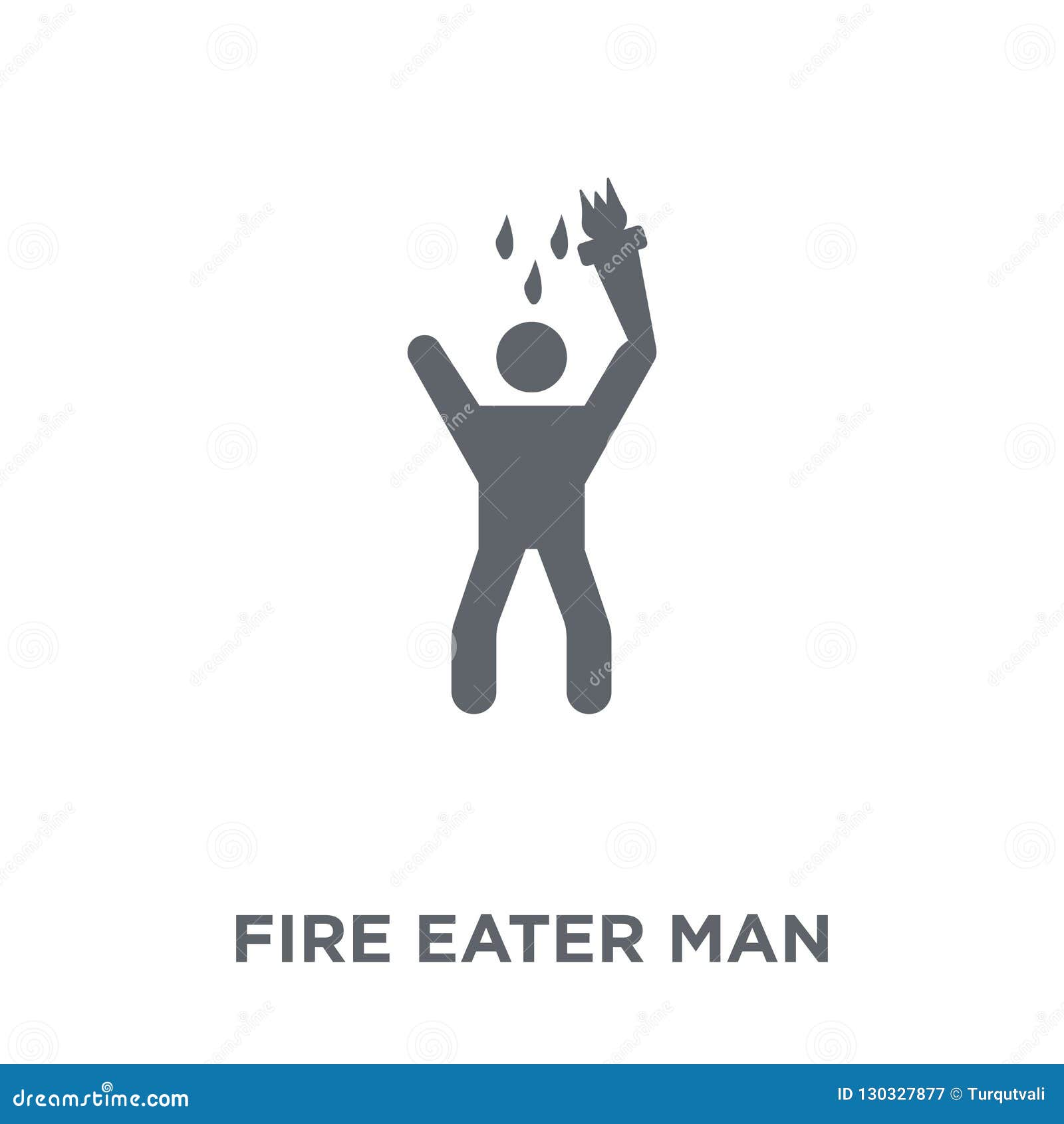 Fire Eater Man Concept Vector Linear Icon Isolated On Transparent ...