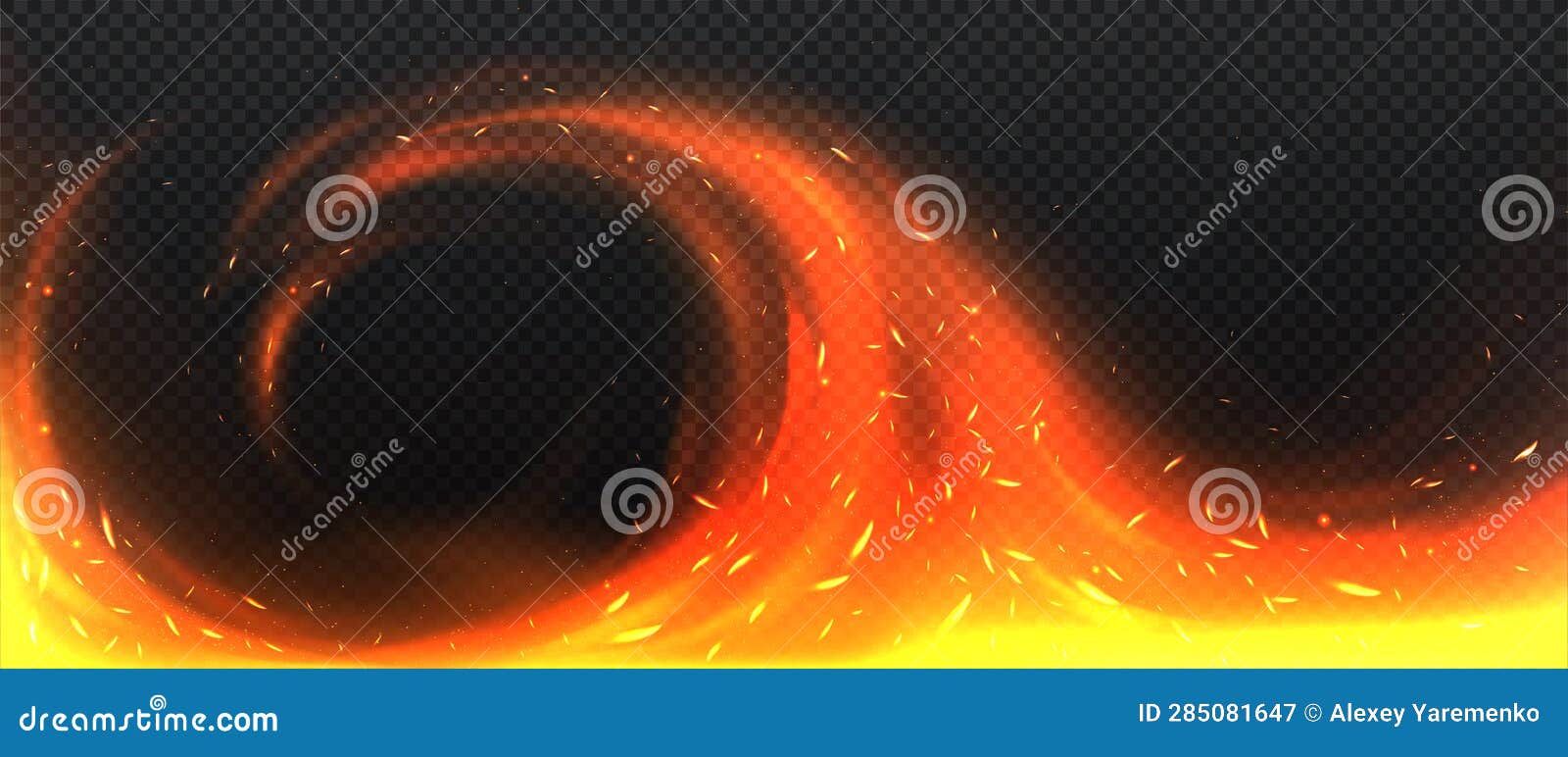 Fire Effect on Copy Space Vector Concept Stock Vector - Illustration of ...