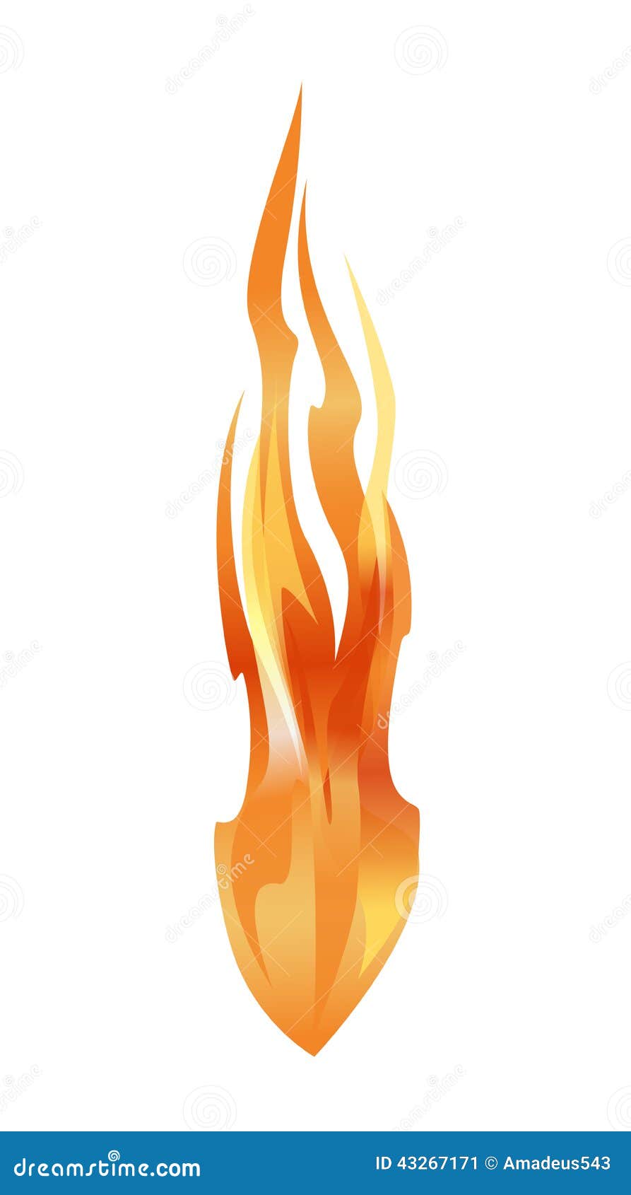 Fire element stock vector. Illustration of collection - 43267171