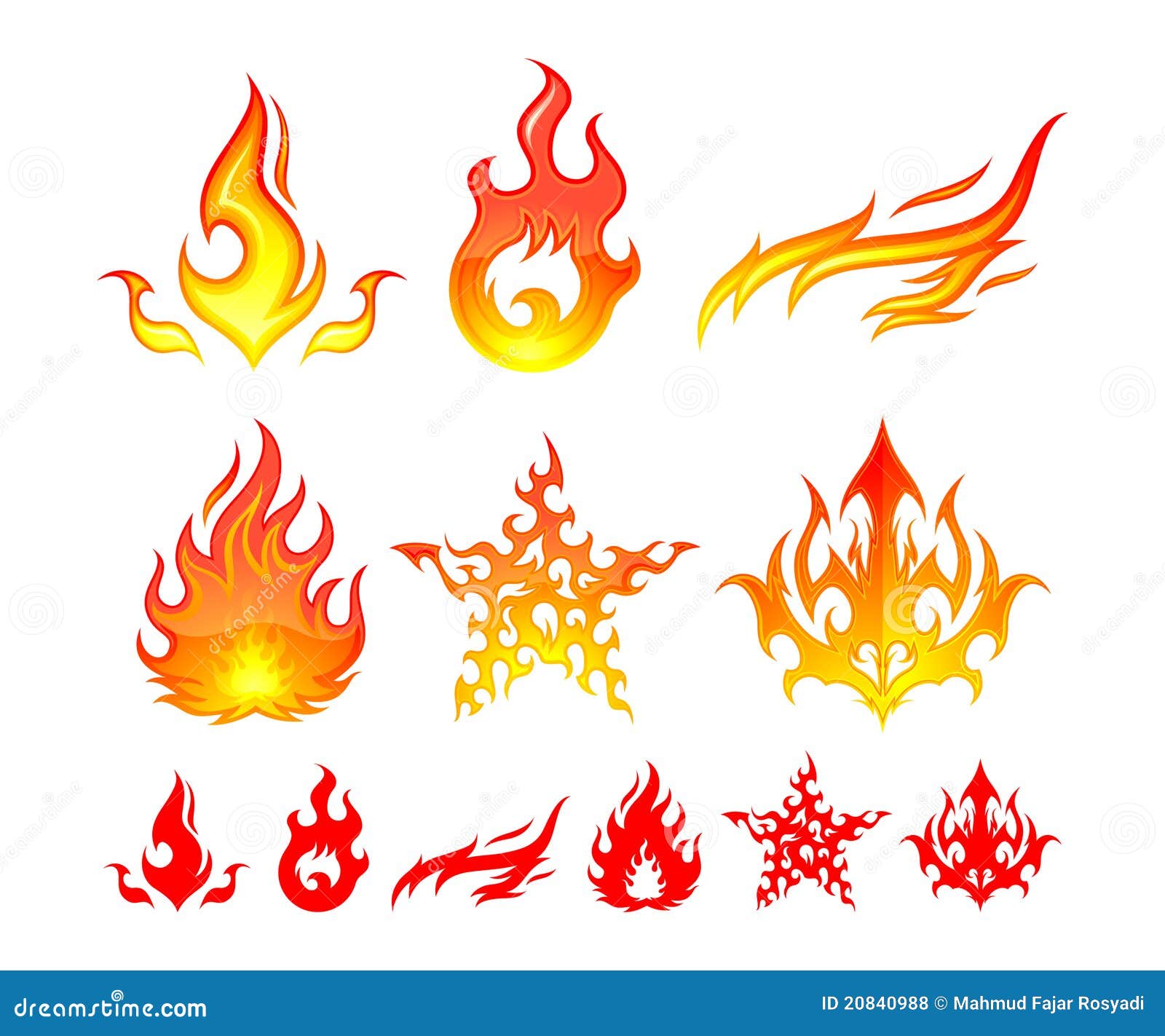 Fire Elements stock vector. Illustration of logo, symbol - 20840988