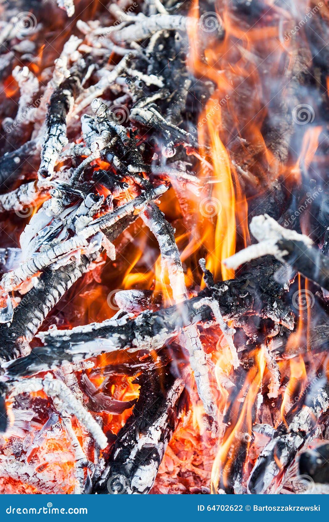 Fire and embers stock photo. Image of warm, embers, ember - 64702622