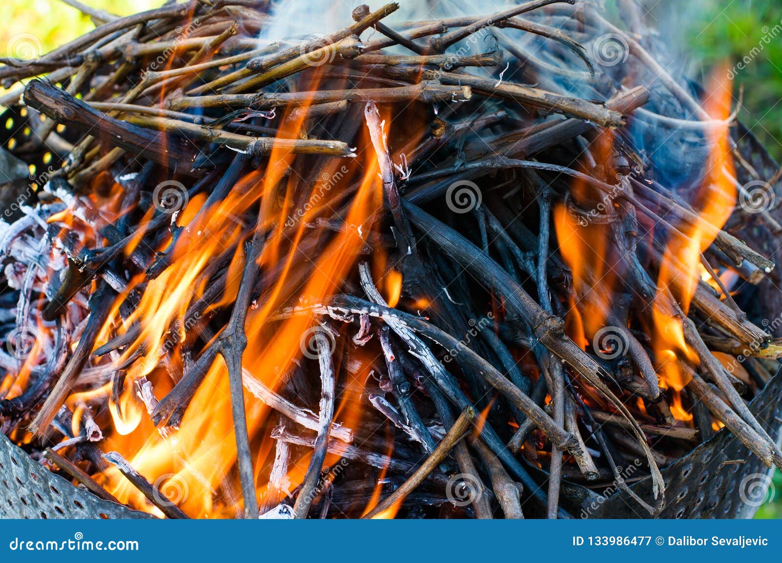 Fire with Embers for the Barbecue Stock Image - Image of campfire ...