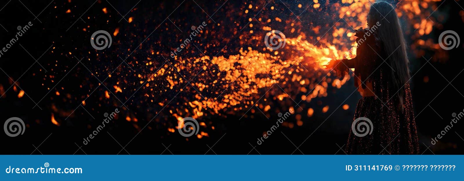 Fire Embers Particles Over Black Stock Illustration - Illustration of ...
