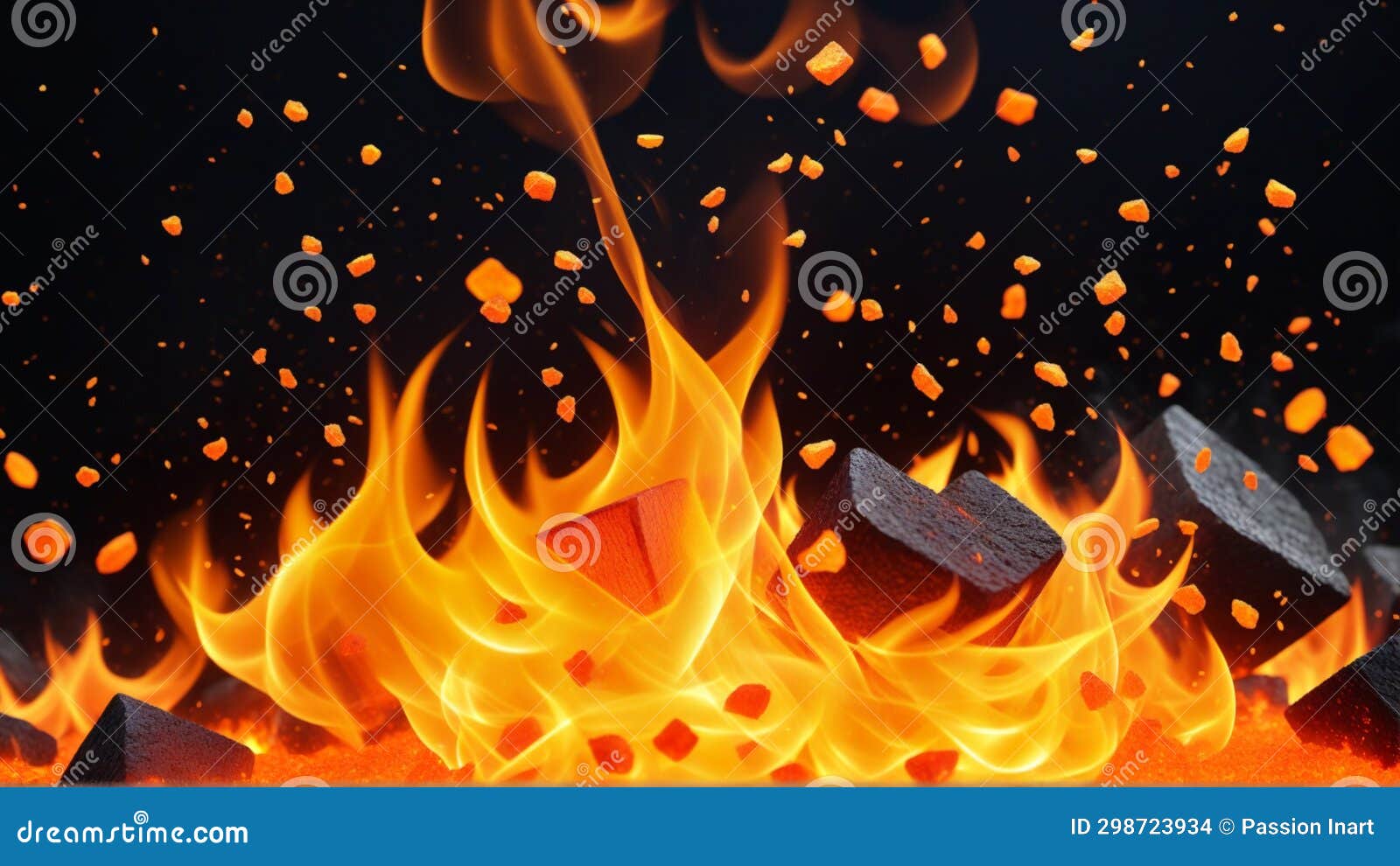 Fire Embers Particles Texture Overlays . Explosion Burn On Isolated ...