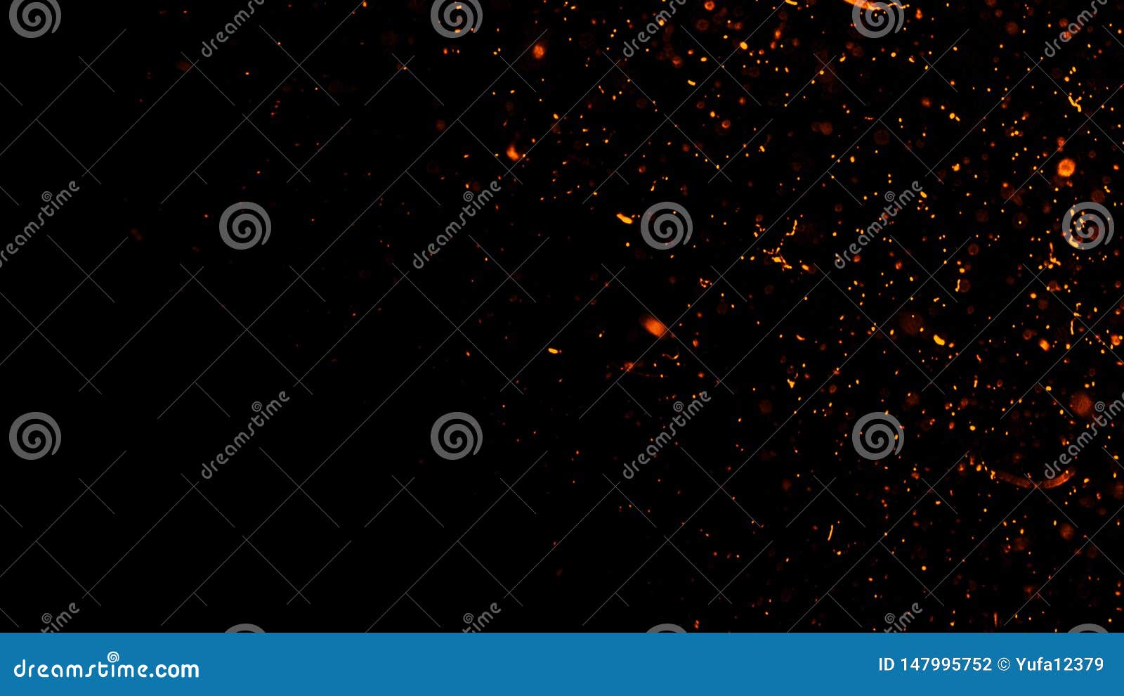 Fire Embers Particles Texture Overlays . Burn Effect on Isolated Black ...