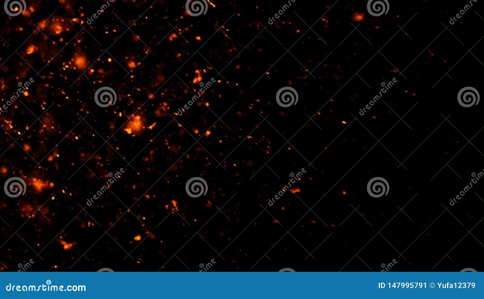 Fire Embers Particles Texture Overlays . Burn Effect on Isolated Black ...