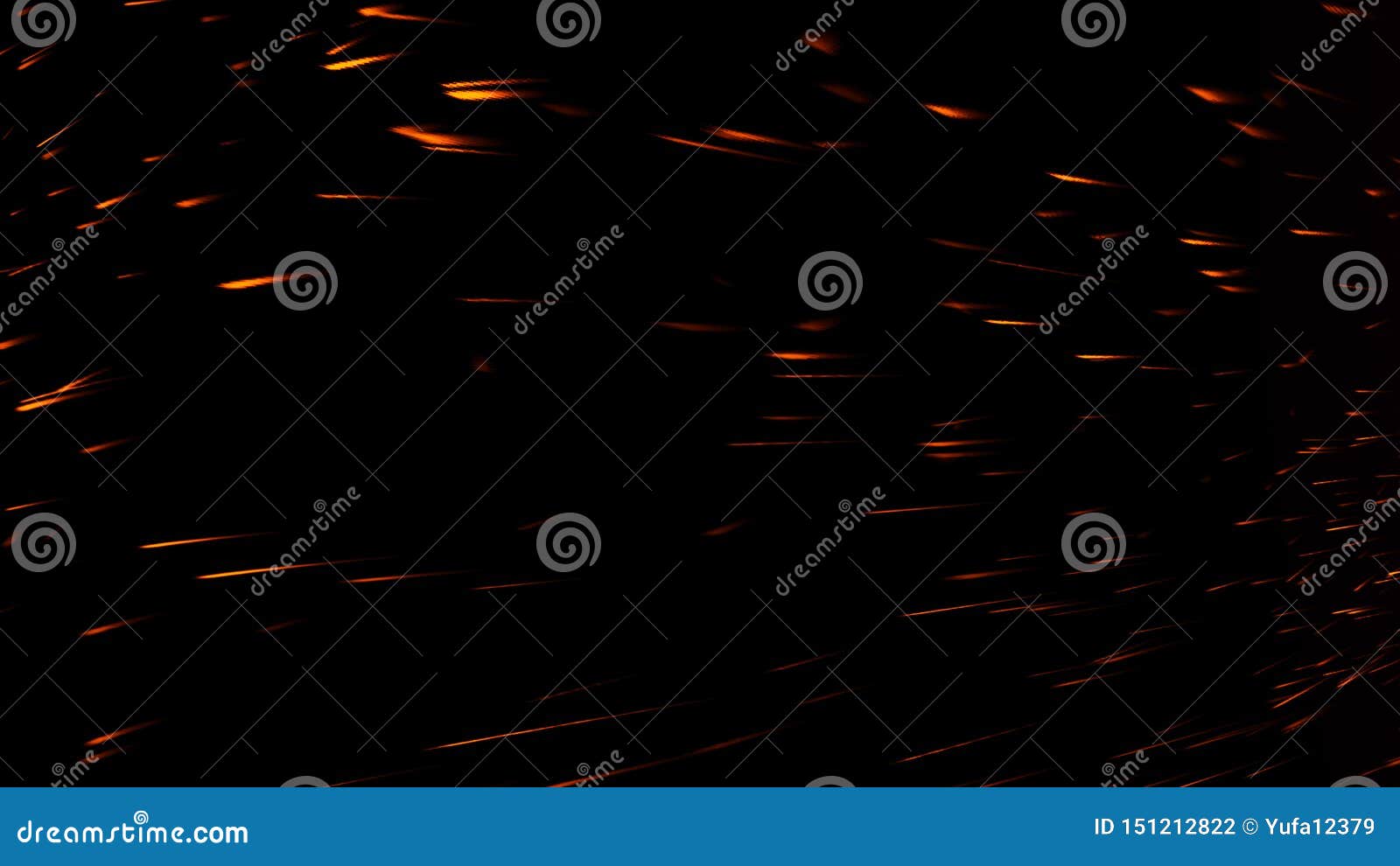 Fire Embers Particles Texture Overlays . Burn Effect on Isolated Black ...