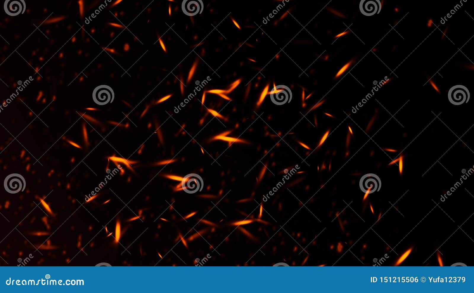 Fire Embers Particles Texture Overlays . Burn Effect on Isolated Black ...