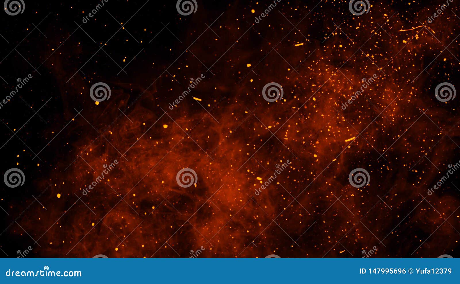 Fire Embers Particles Texture Overlays . Burn Effect on Isolated Black ...
