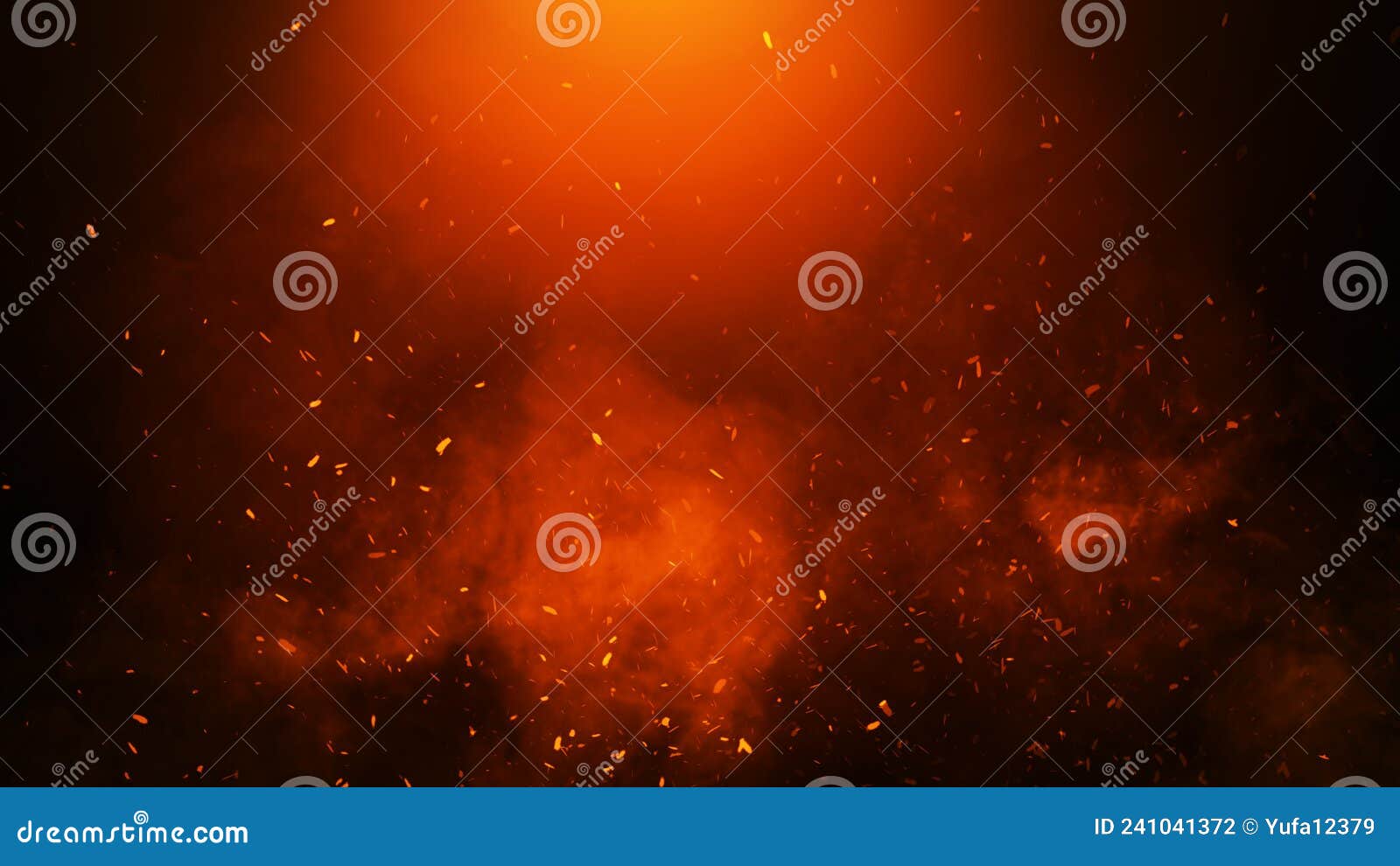 Fire Embers Particles Texture Overlays with Smoke. Burn Effect on ...