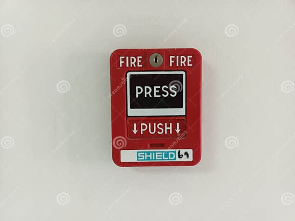 Fire Emergency Button in the Building Stock Photo - Image of emergency ...
