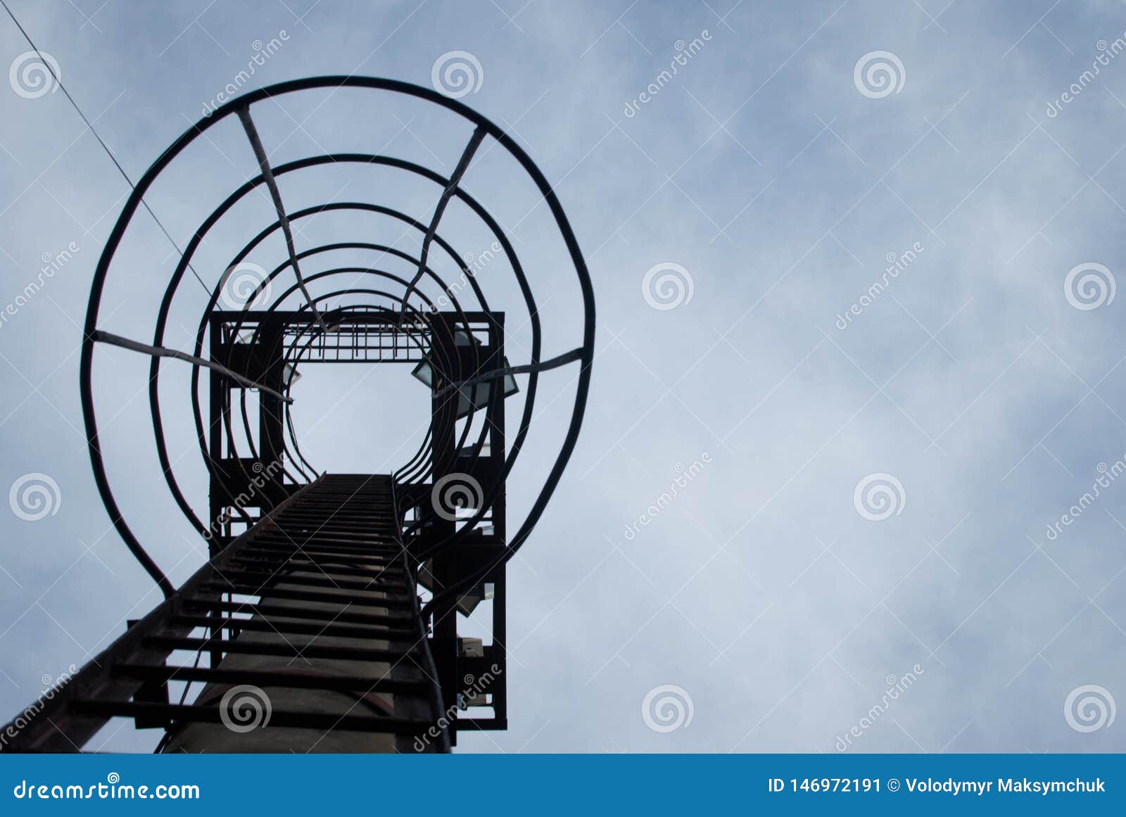 Fire Emergency Escape Ladder on a Building Vertical Angle Stock Image ...