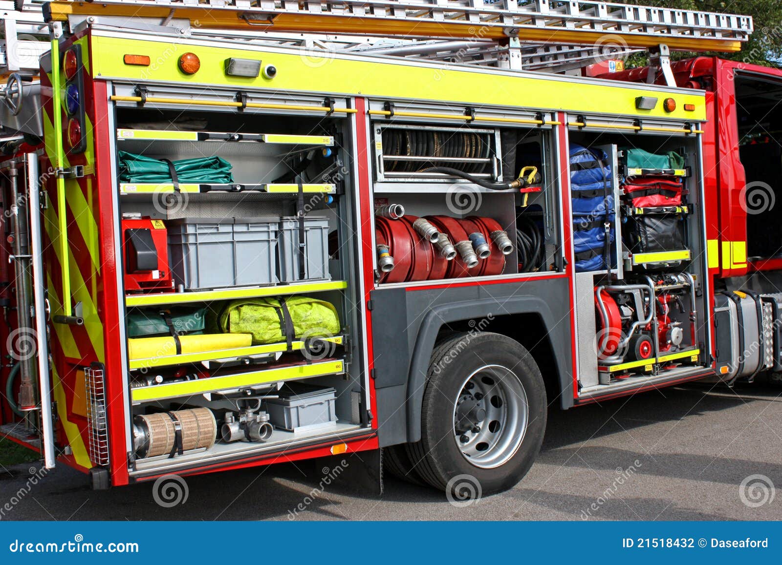A Fire Engine. stock photo. Image of protection, ladders - 21518432