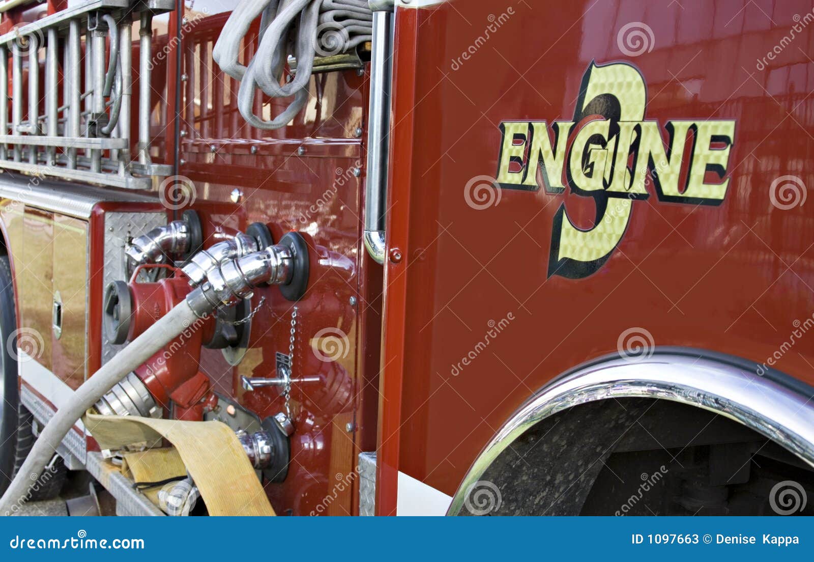 Fire Engine 3 stock image. Image of shiny, three, working - 1097663