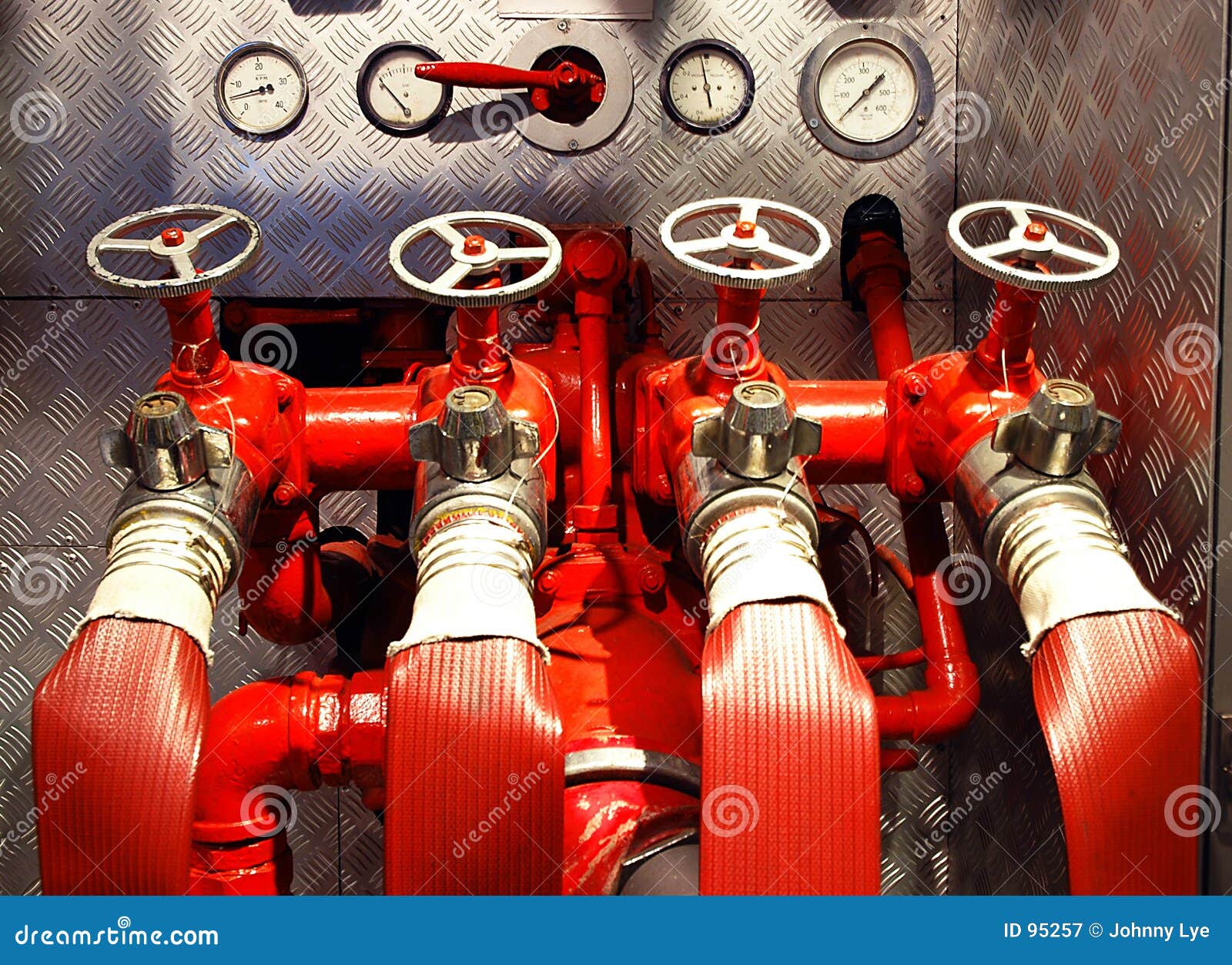 Fire Engine stock image. Image of hose, vintage, chain, valve - 95257