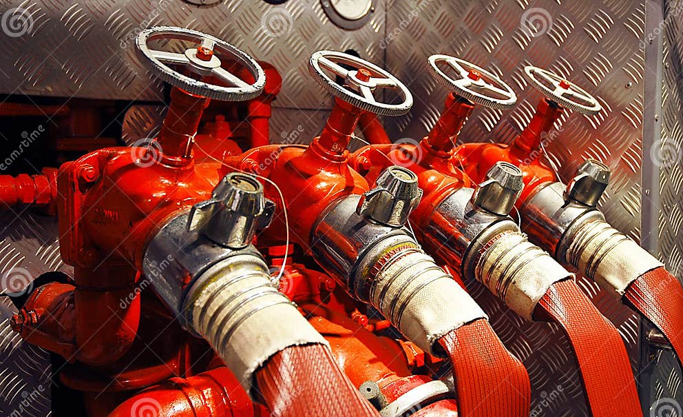 Fire Engine stock photo. Image of extinguish, chain, truck - 95258