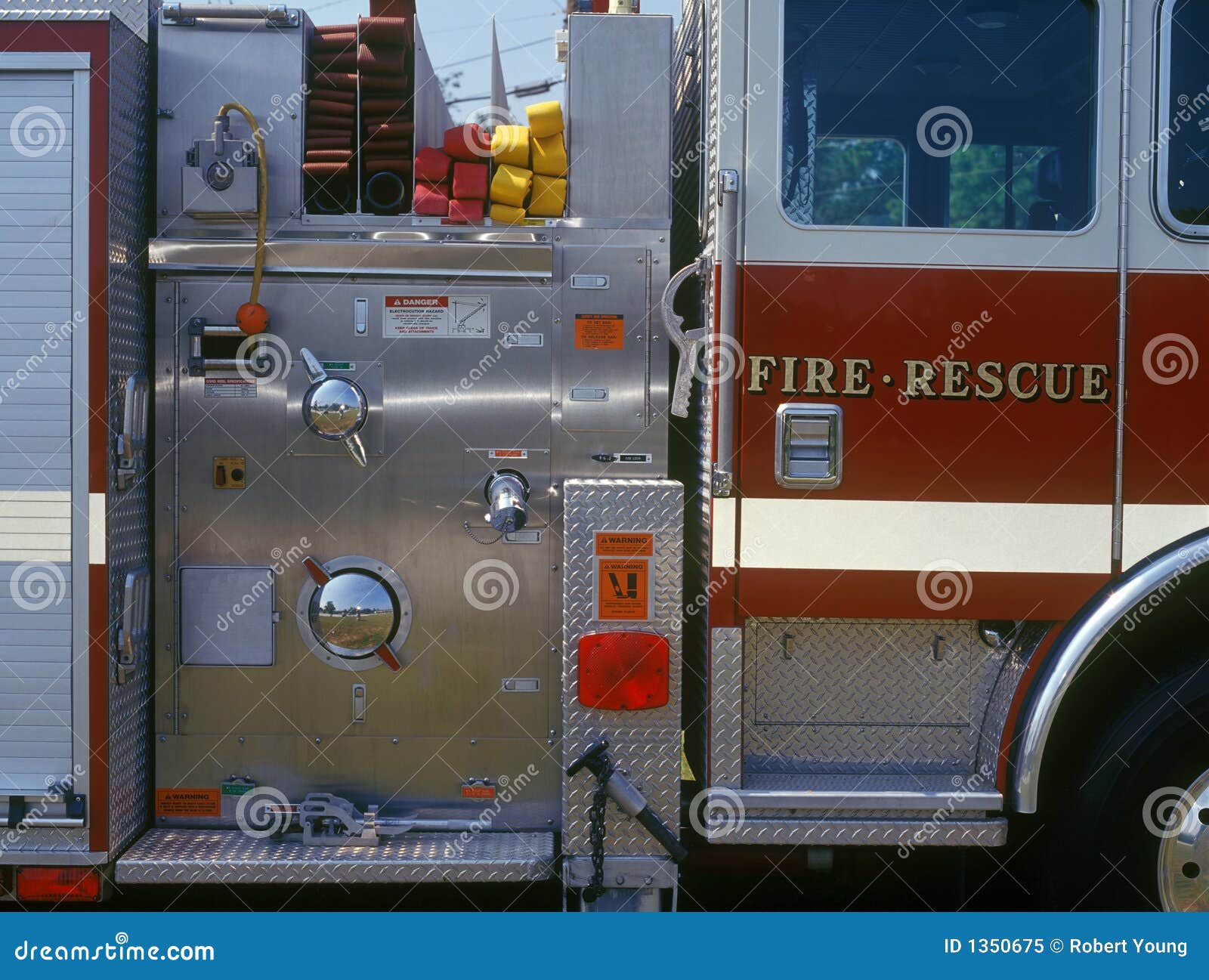 Fire engine controls stock image. Image of lights, vehicle - 1350675