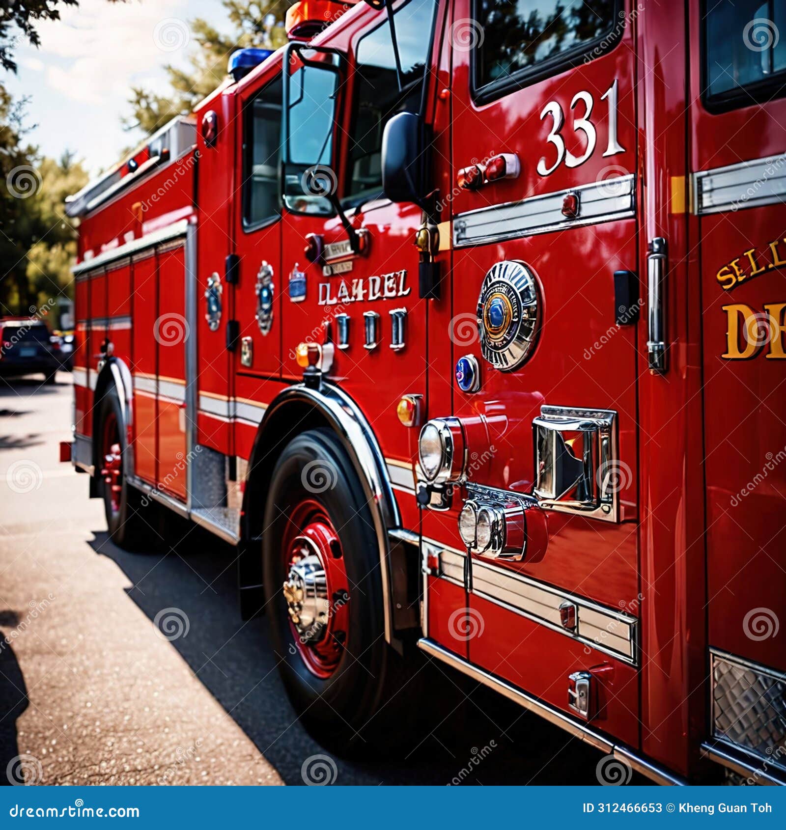 Fire Engine, Emergency Response Vehicle for Fire Fighting Stock ...