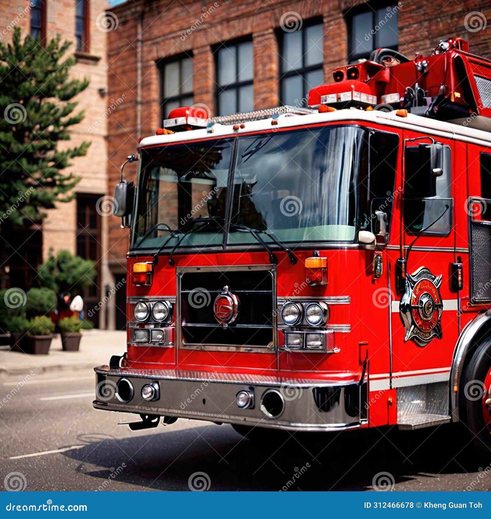 Fire Engine, Emergency Response Vehicle for Fire Fighting Stock ...