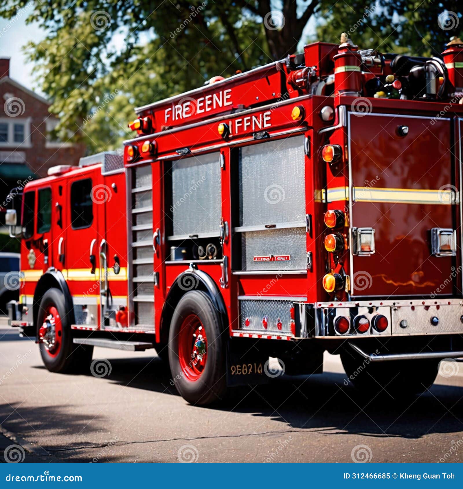Fire Engine, Emergency Response Vehicle for Fire Fighting Stock ...