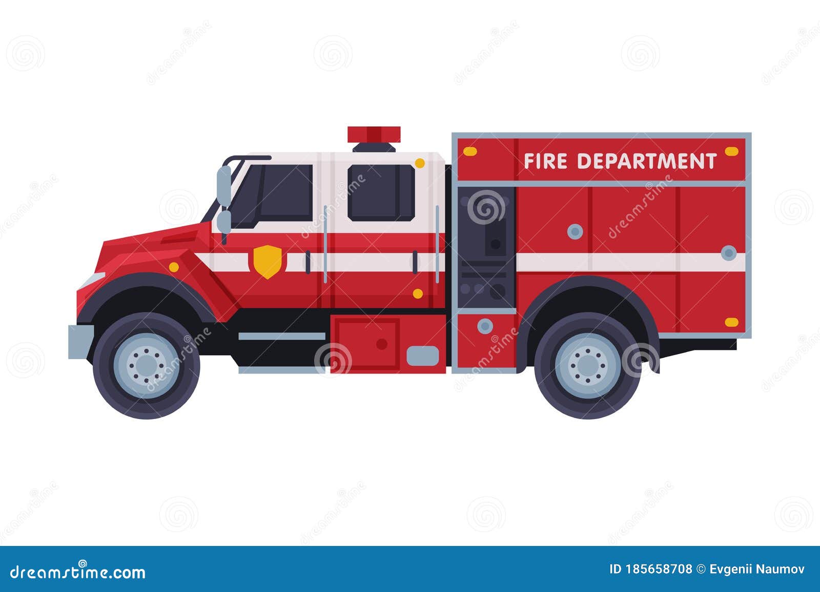 Firefighting Vehicle Line Icon. Emergency Service Fire Truck Outline ...