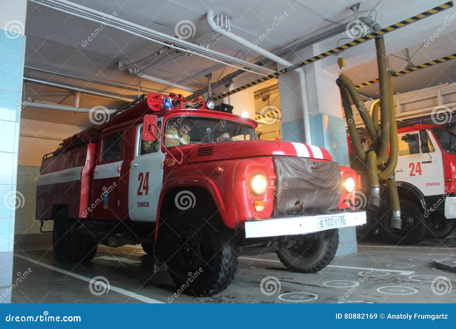 Fire engine editorial stock image. Image of fireman, brigade - 80882169