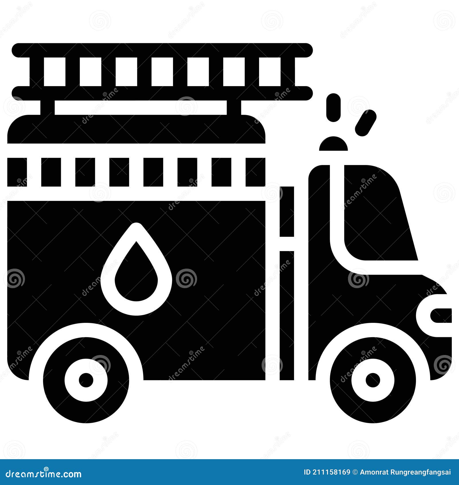 Fire Engine Icon, Transportation Related Vector Stock Vector ...