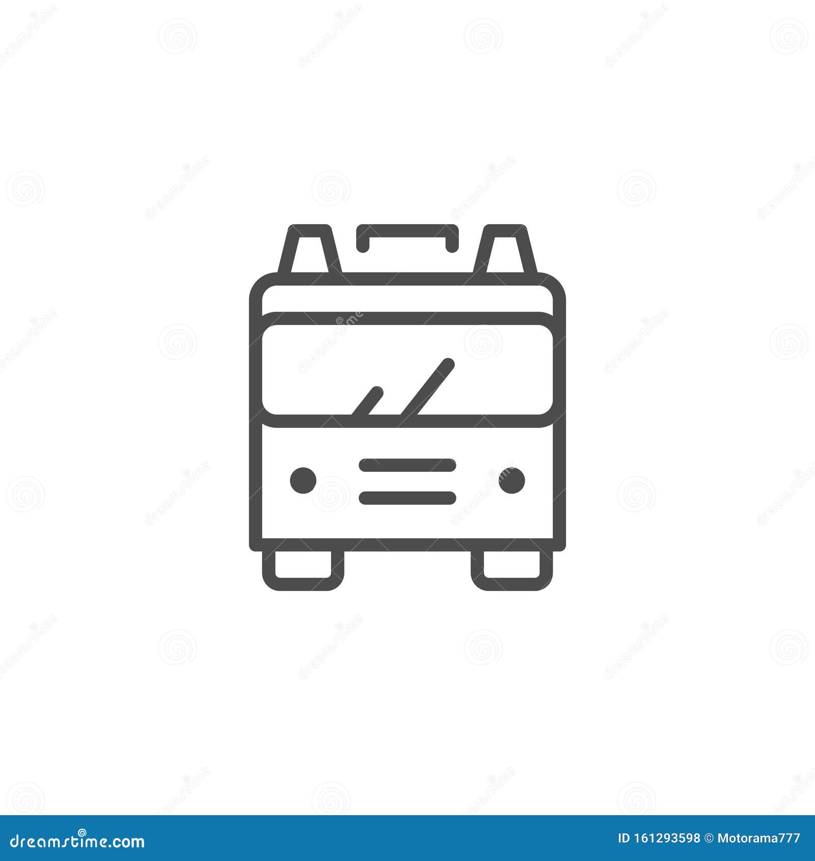 Fire Engine Line Outline Icon Stock Vector - Illustration of ...