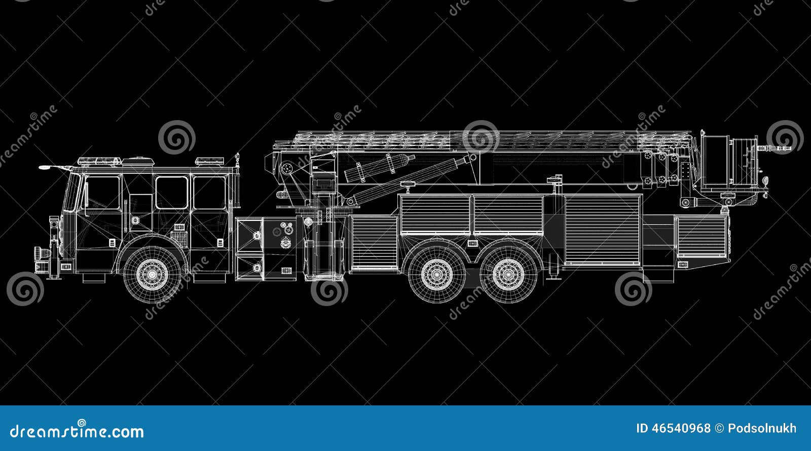 Fire Engine stock illustration. Illustration of mode - 46540968