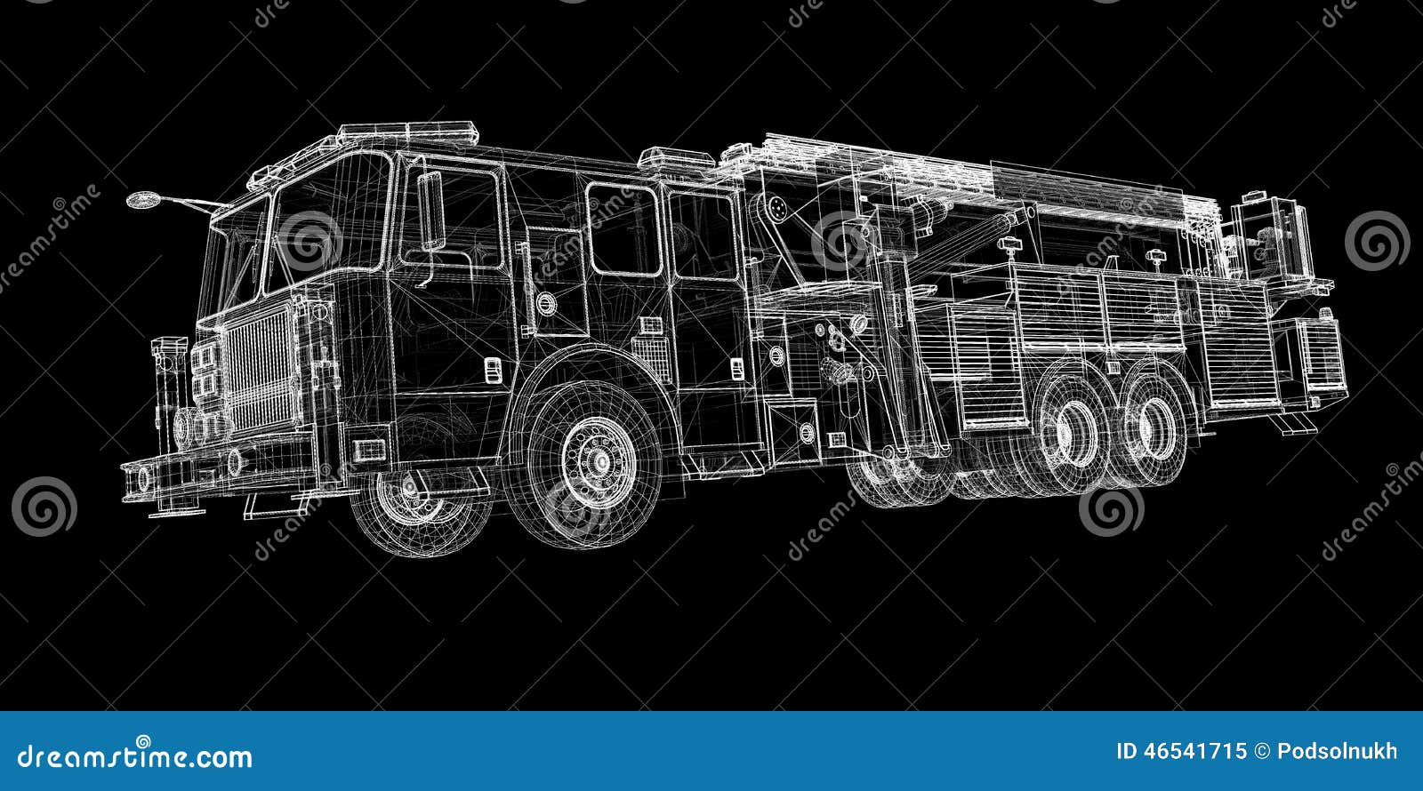 Fire Engine stock illustration. Illustration of industry - 46541715
