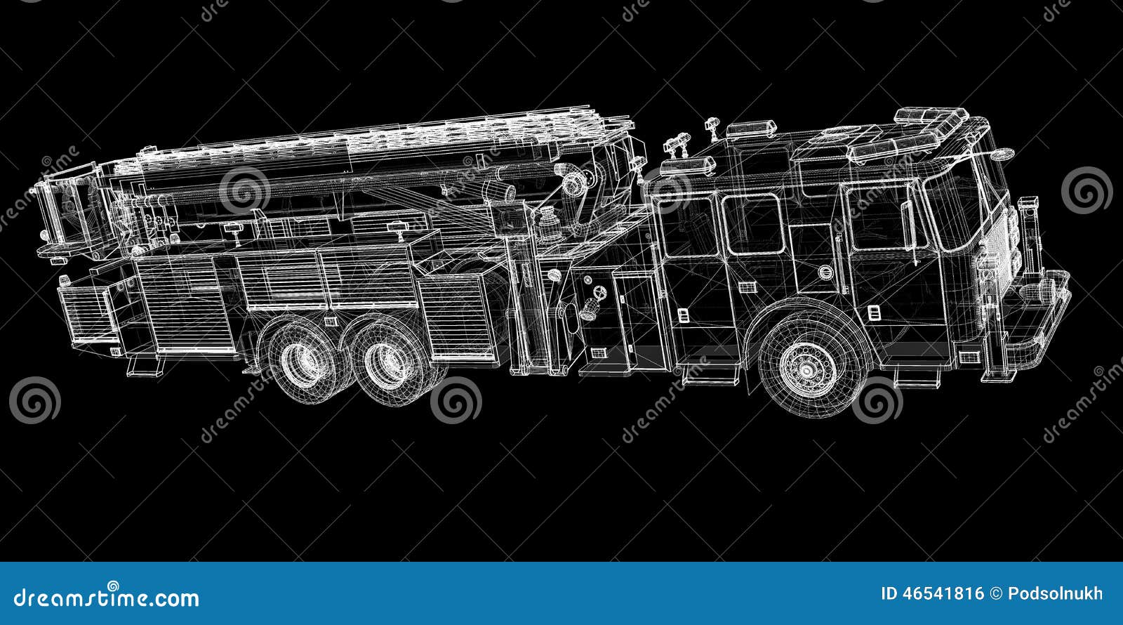 Fire Engine stock illustration. Illustration of assistance - 46541816