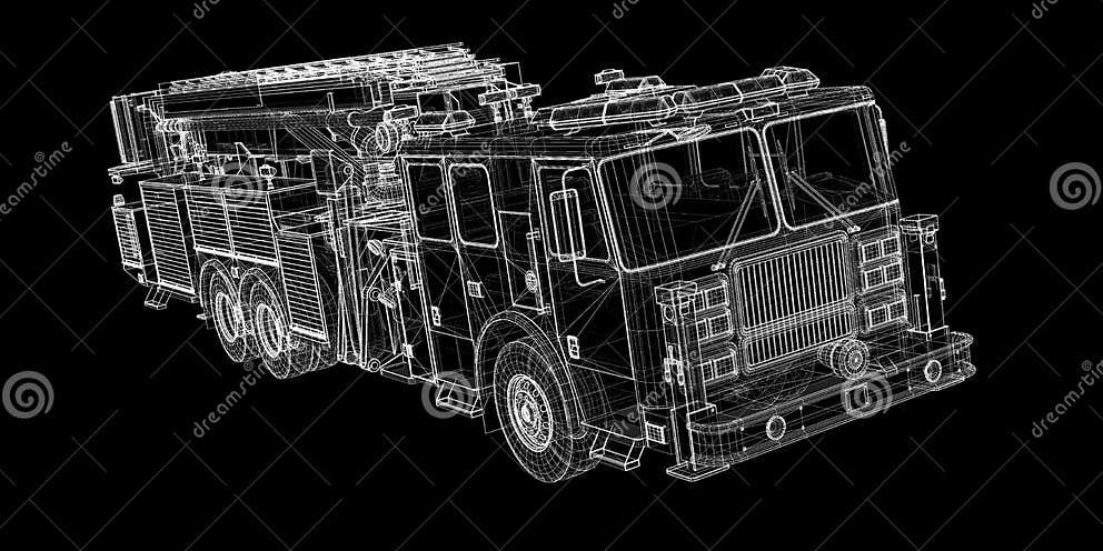 Fire Engine stock illustration. Illustration of services - 46542494