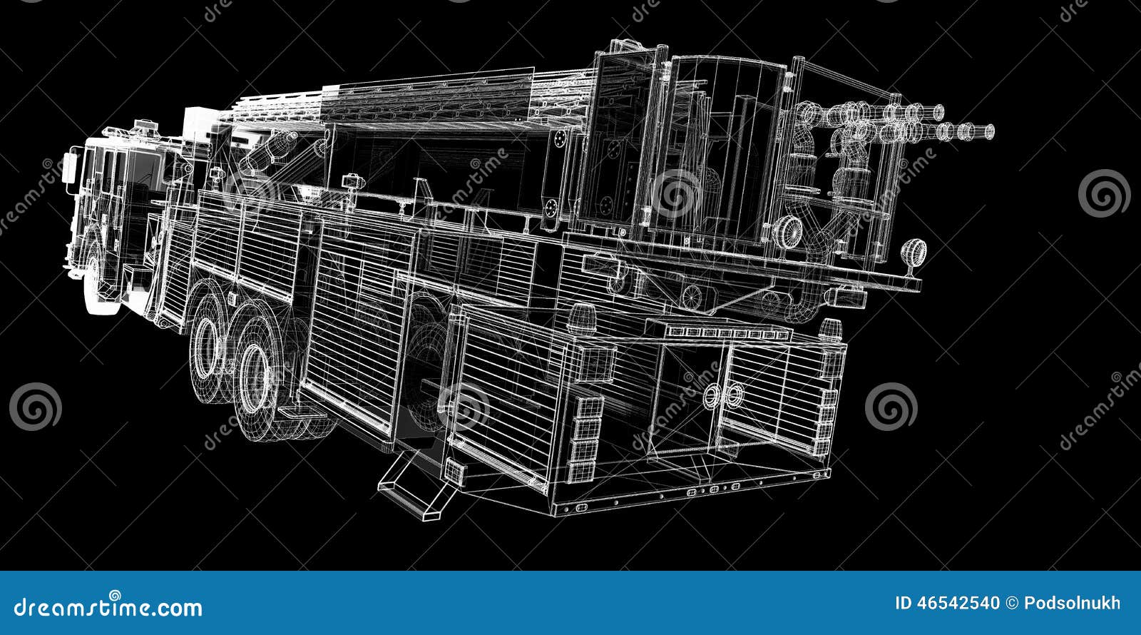 Fire Engine stock illustration. Illustration of mode - 46542540