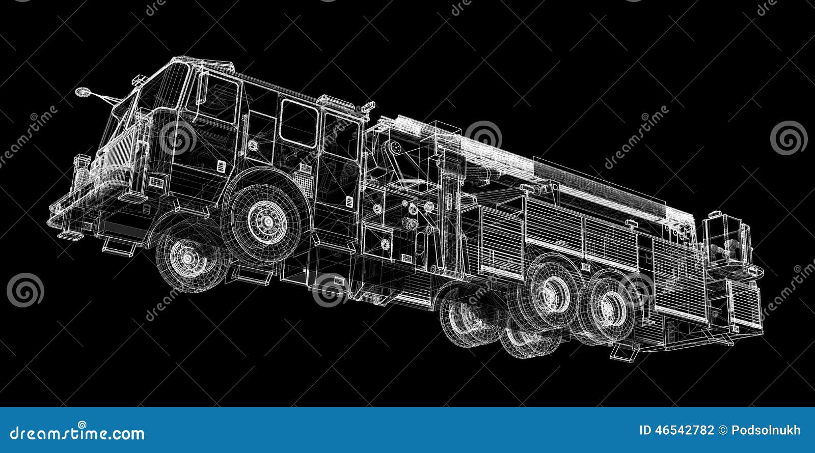 Fire Engine stock illustration. Illustration of large - 46542782