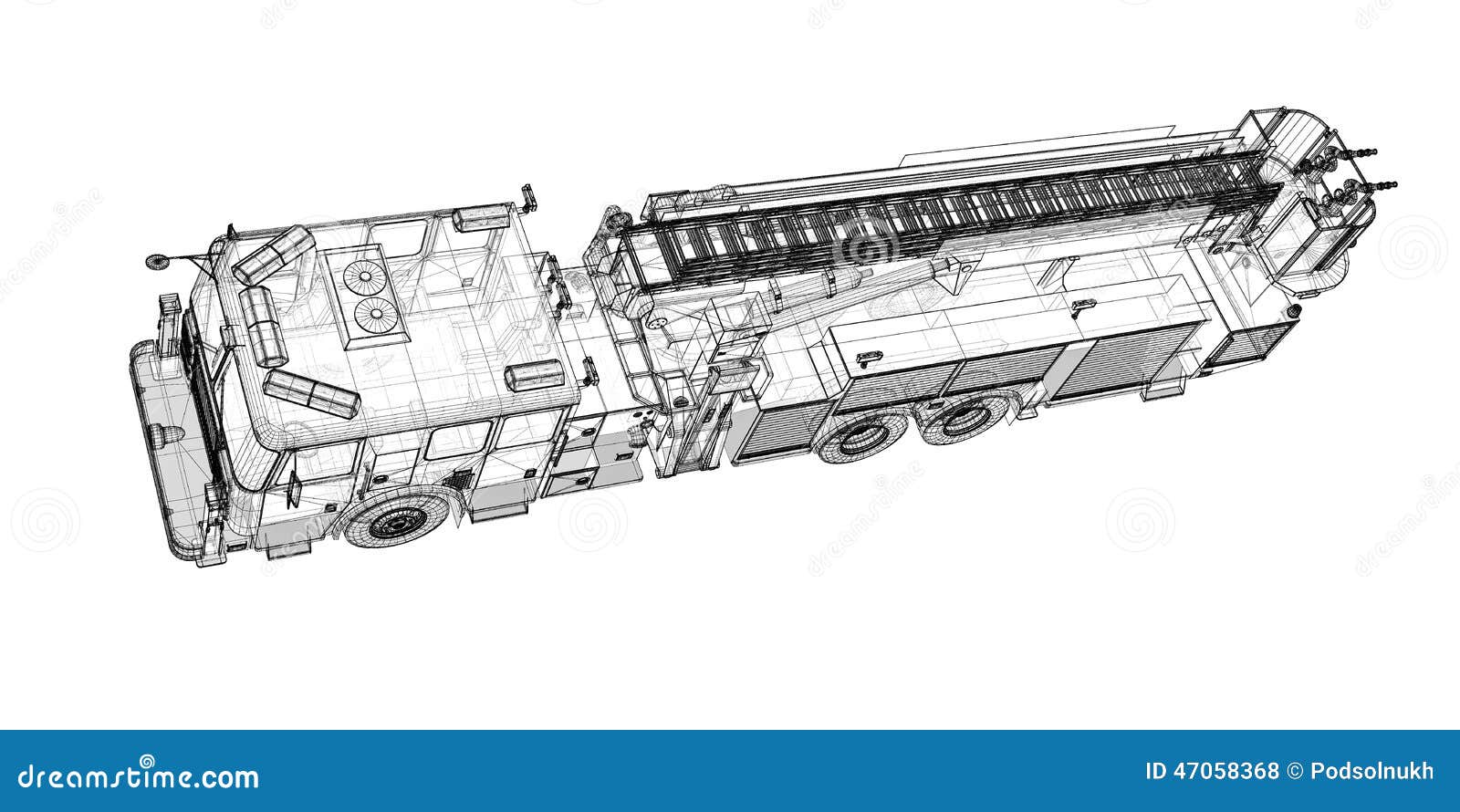 Fire Engine stock illustration. Illustration of large - 47058368