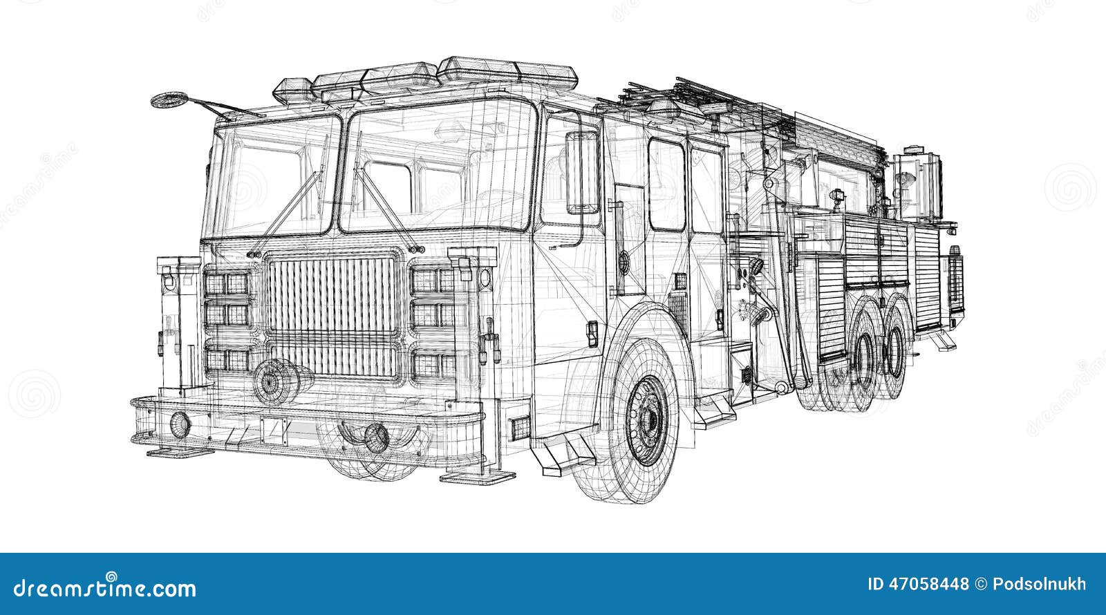 Fire Engine stock illustration. Illustration of model - 47058448