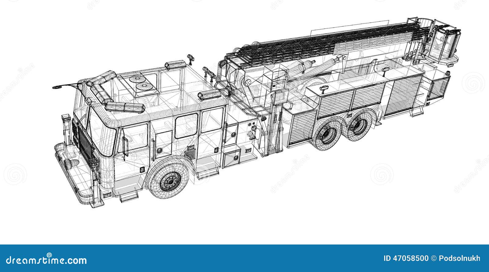 Fire Engine stock illustration. Illustration of assistance - 47058500