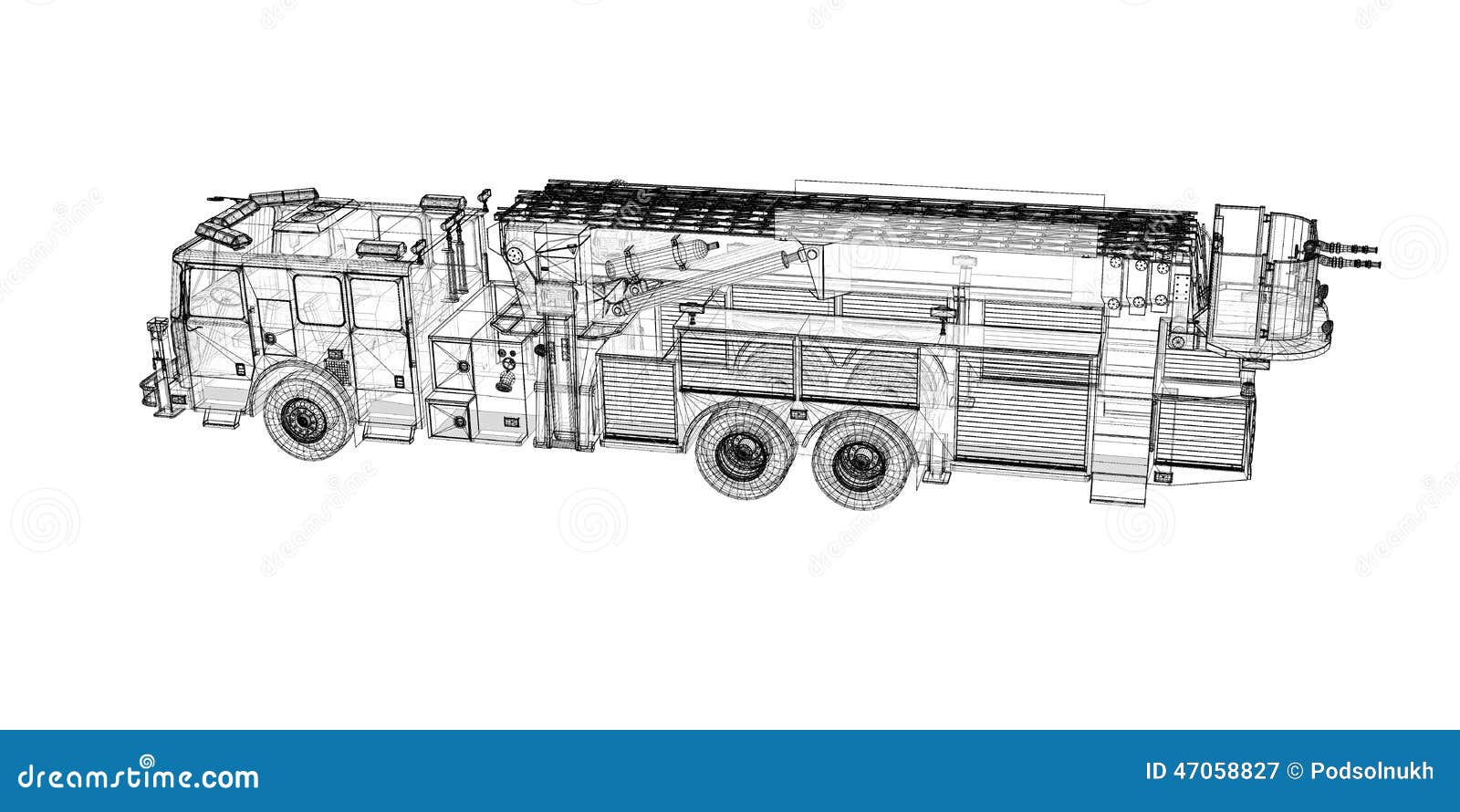 Fire Engine stock illustration. Illustration of pump - 47058827