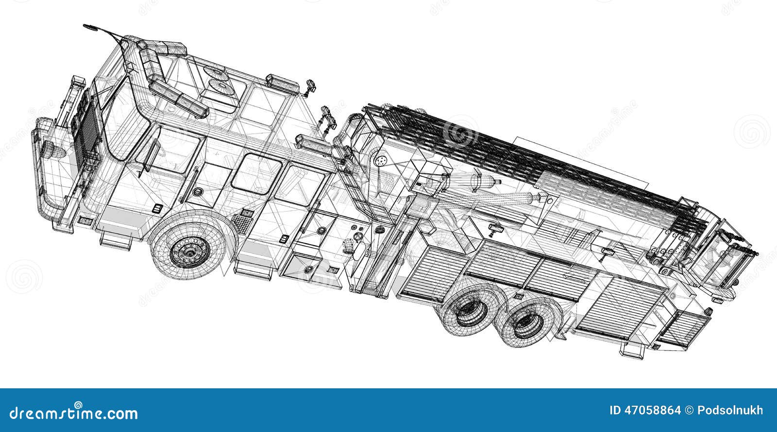 Fire Engine stock illustration. Illustration of body - 47058864