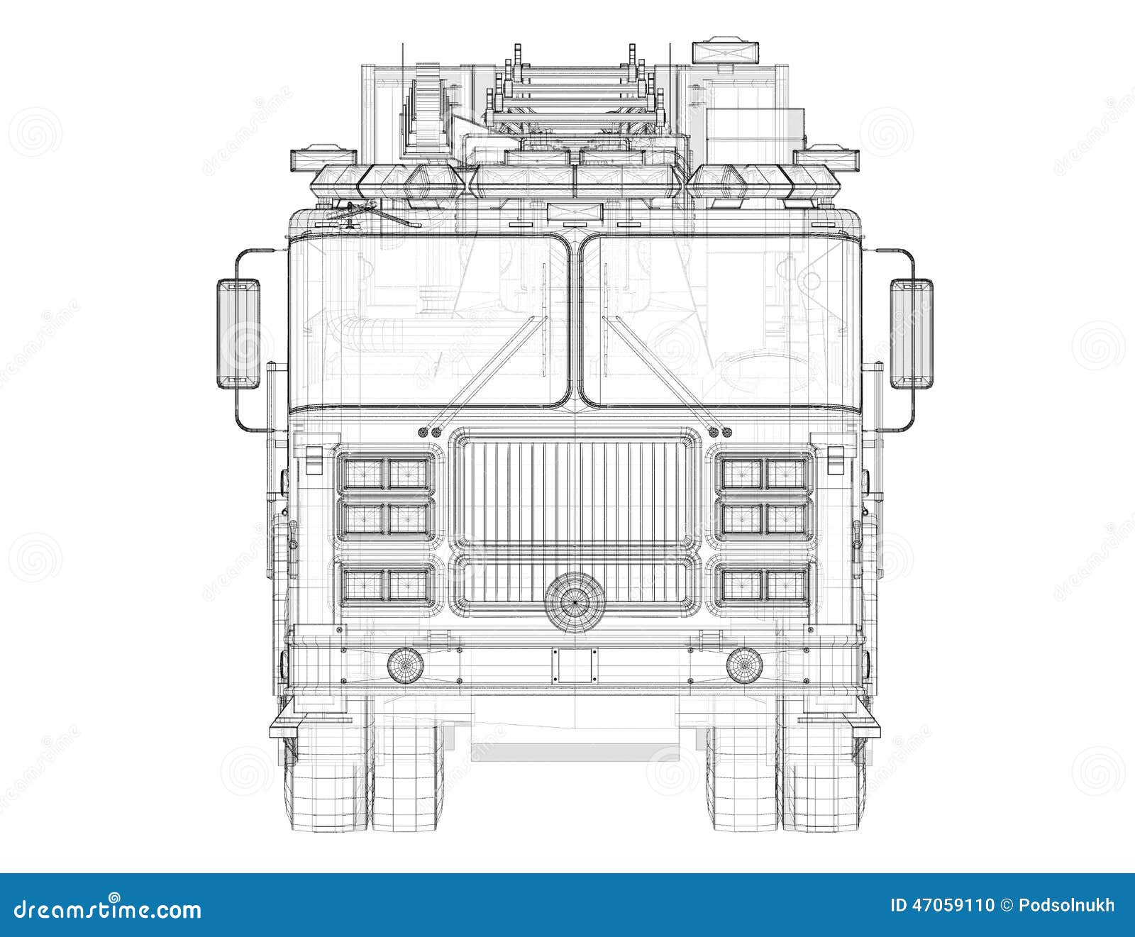 Fire Engine stock illustration. Illustration of model - 47059110