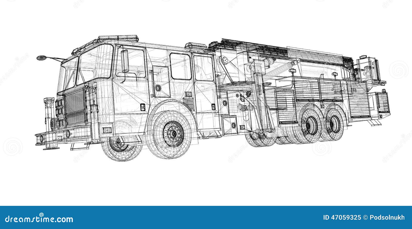Fire Engine stock illustration. Illustration of isolated - 47059325